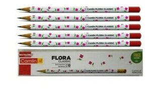 Camlin Flora Classic Pencils (10pc Pack) (Free Sharpener+Eraser ...