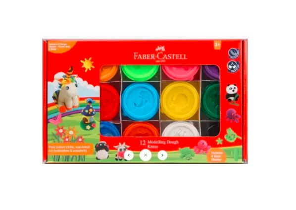 Faber Castell 12 Modelling Dough - Online Stationery Trivandrum